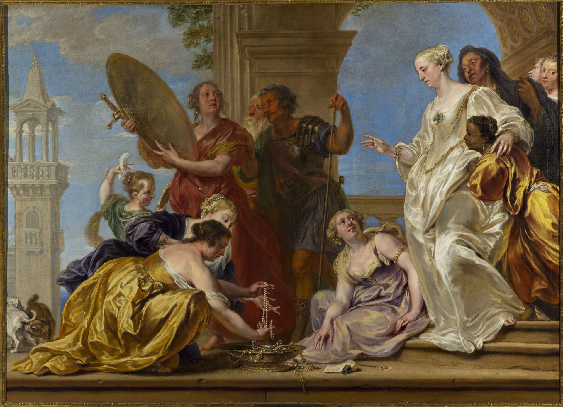 Achilles Among The Daughters Of Lycomedes Painted By Jan Boeckhorst C