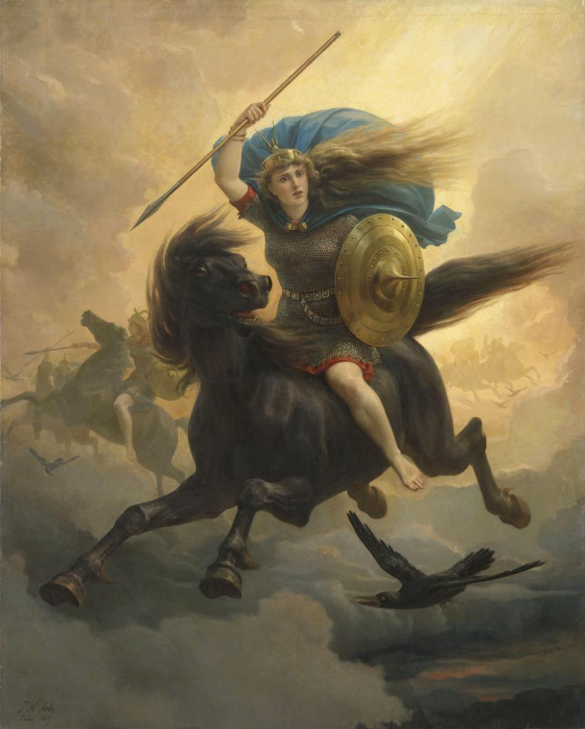 The Valkyrie, Painted By Peter Nicolai Arbo (c. 1831-1892) - The ...