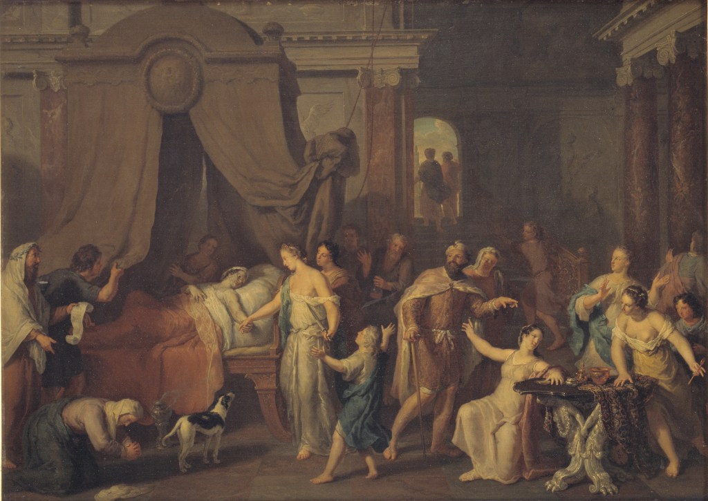 Alcestis and Admetus, by Gerard Hoet I (c. 1648 – 1733) - The Historian ...