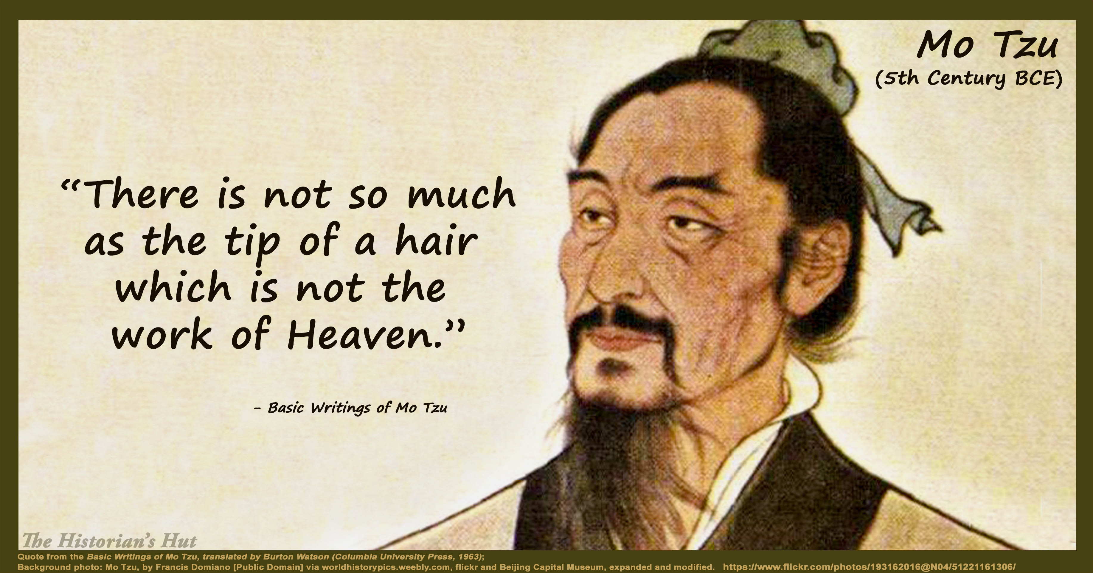 Mo Tzu - The Historian's Hut