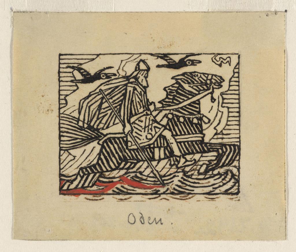 Odin And His Ravens, by Gerhard Munthe (1849–1929) - The Historian's Hut