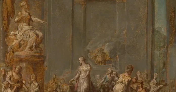 The Tale Of The Goddess Juno Helping Roman Looters Bring A Statue Of ...