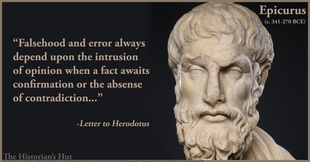 Epicurus - The Historian's Hut