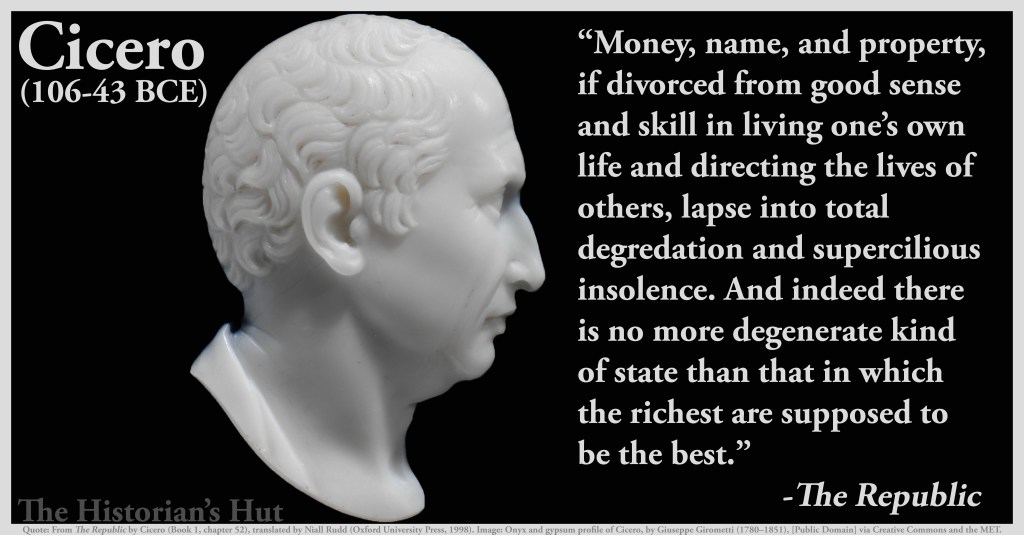 Marcus Tullius Cicero - The Historian's Hut