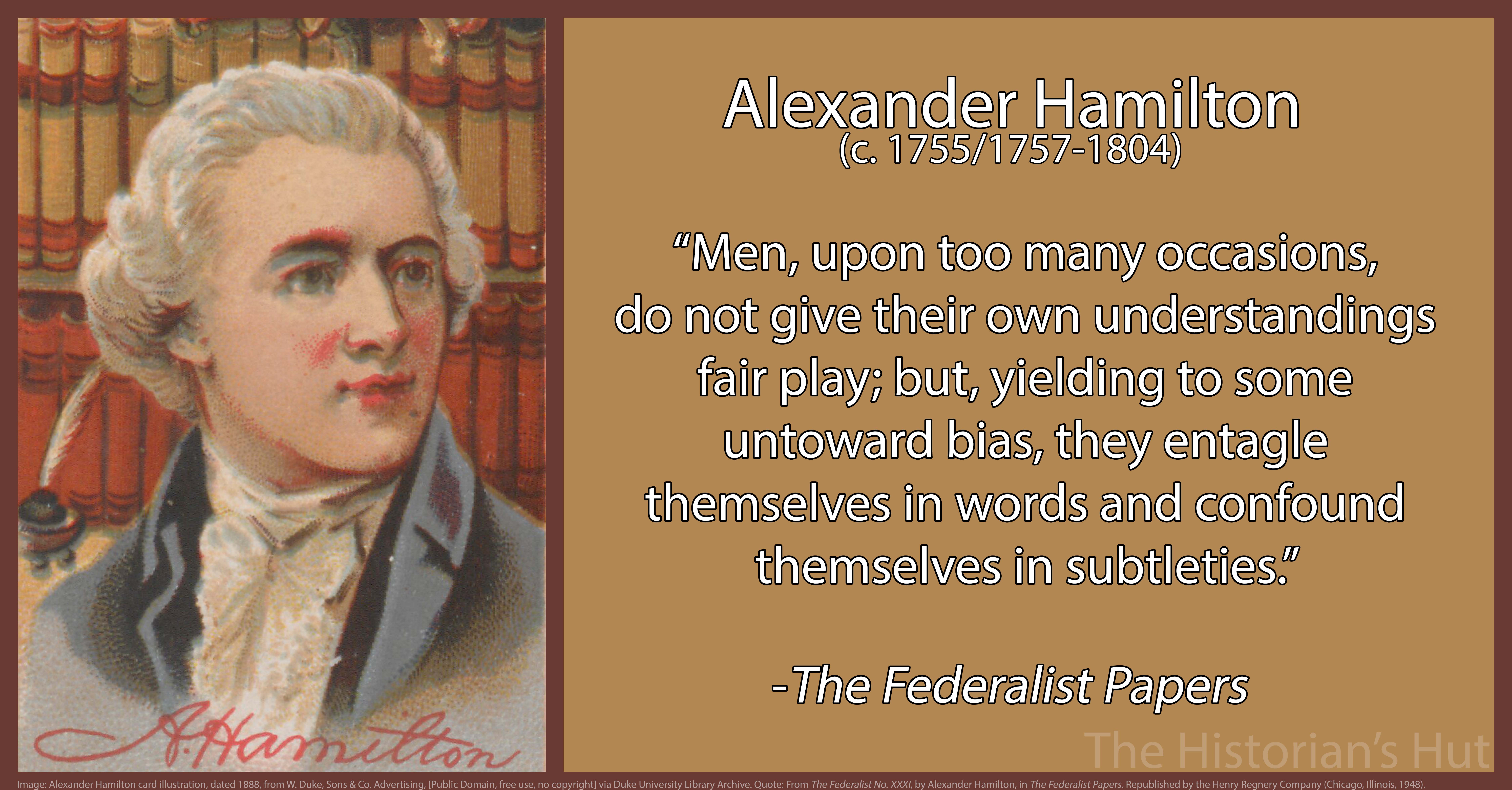 Alexander Hamilton - The Historian's Hut
